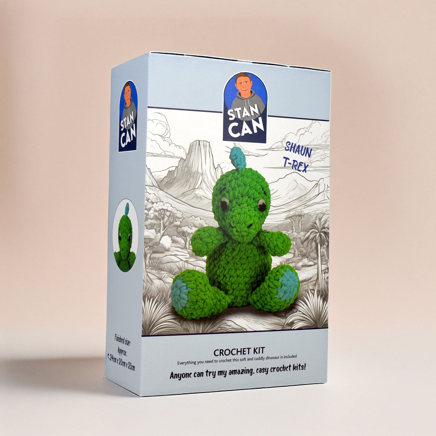 Stan Can - Dinosaur - Shaun T-Rex Crochet Kit – Boo's Toy Shop